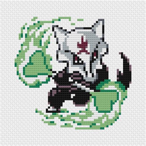 Alolan Marowak Cross Stitch Pattern Retro Game Sprite Pdf Download