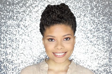 Gorgeous Natural Hair Flat Twist Updo Hey Chrishinda