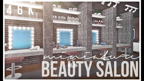 Bloxburg Mini Beauty Salon 46k Youtube