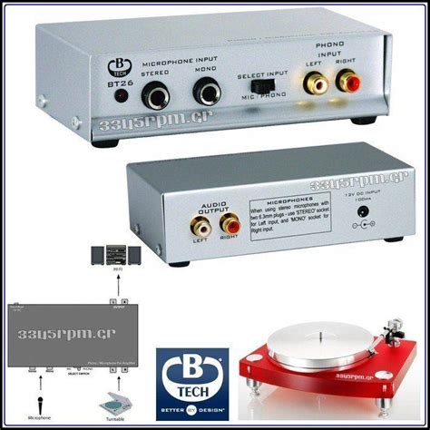 B Tech Bt 26 Προενισχυτής πικάπ για κεφαλές Mm Phono Preamp