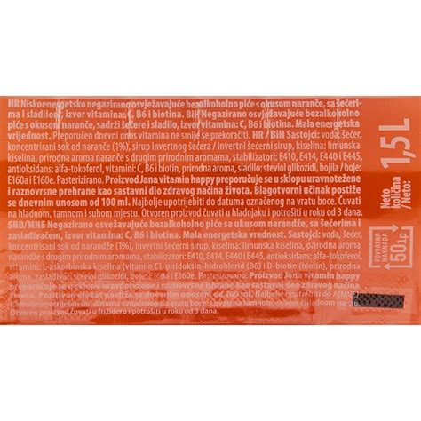 Jana Happy NaranČa 15l Jamnica Ppk Bjelovar