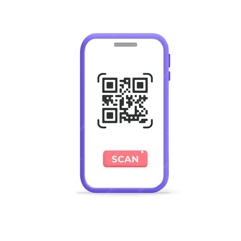 Premium Vector 3d Vector Qr Code Scan Mobile App On Smartphone Mockup