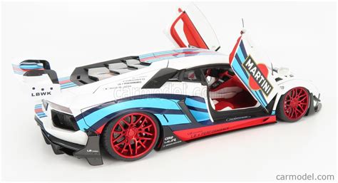 Autoart 79185 Escala 1 18 Lamborghini Aventador Liberty Walk Martini