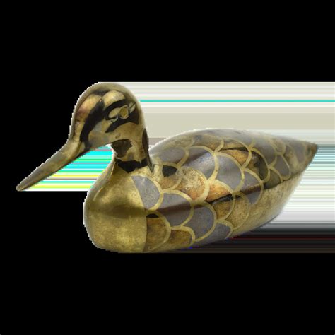 Vintage Brass Duck Decoy Figurine Chairish