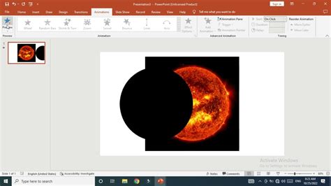 Solar Eclipse Animation In Powerpoint 2019 Youtube