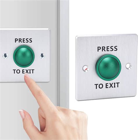 exit button door release green dome switch access control automatic