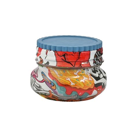 150ml Street Art Grinder Glass Jar 6 Ct Display Uns Wholesale
