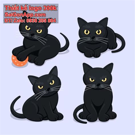 Mèo đen Chibi ThiẾt KẾ 300k ĐẸp ChuyÊn NghiỆp Saigonapp