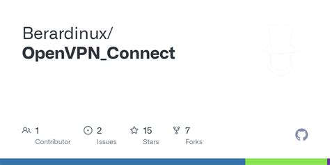 Github Berardinuxopenvpnconnect