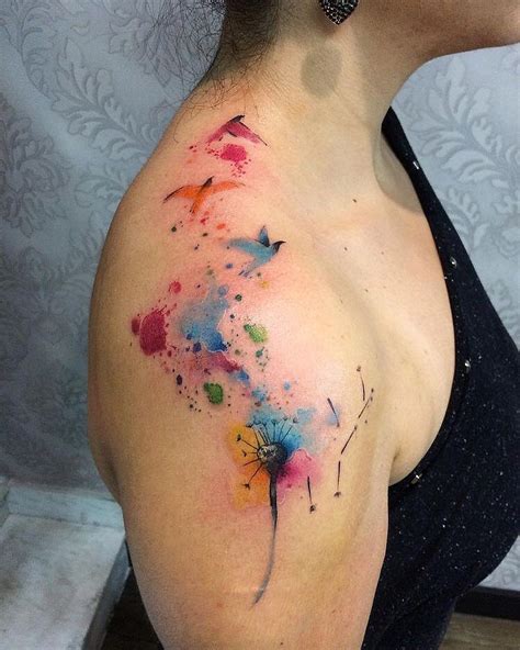 Pin On Watercolor Tattoos