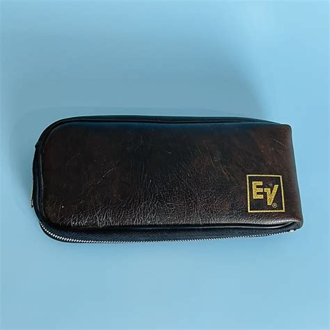 Electro Voice Brown Leather Mic Bag Reverb