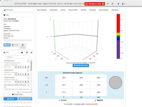 bed visualizer completely off although the probe points do not appear