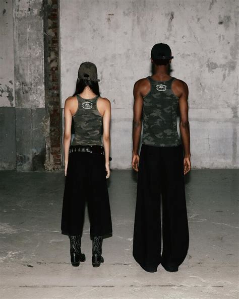Mystic Tank Slim Fit Black Camo Muemn