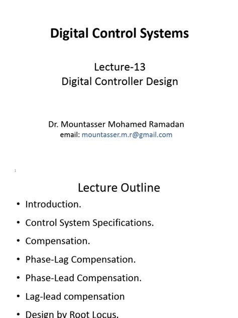 Lecture13digital Controller Design Pdf Phase Waves Computer