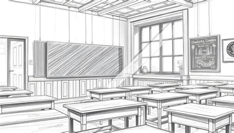 Classroom Sketch Stock Illustrations 20836 Classroom Sketch Stock