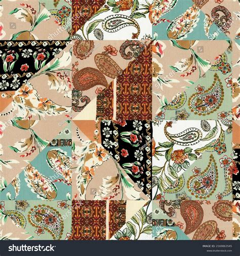 Beatiful Paisley Ethnic Colorful Seamples Pattern Stock Illustration 2169863545 Shutterstock