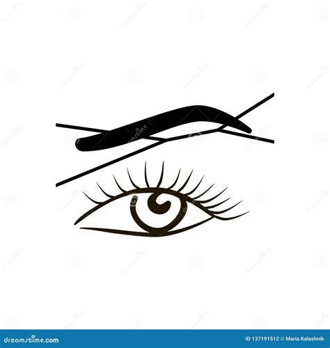 Close Up Of Female Eye With A Thread Eyebrow Threading Epilation