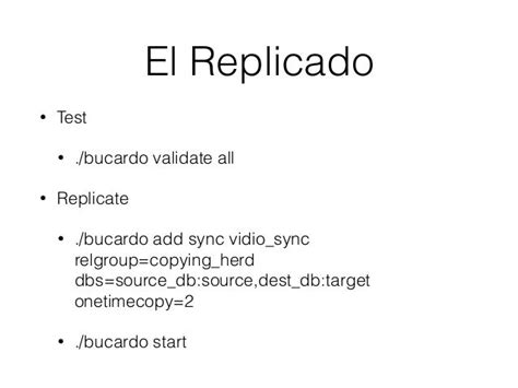 Postgresql Replication With Bucardo