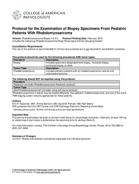 Fillable Online Protocol For The Examination Of Specimens From