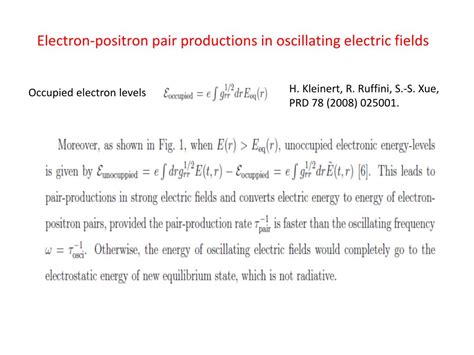 Ppt Electron Positron Pair Productions In Gravitational Collapses