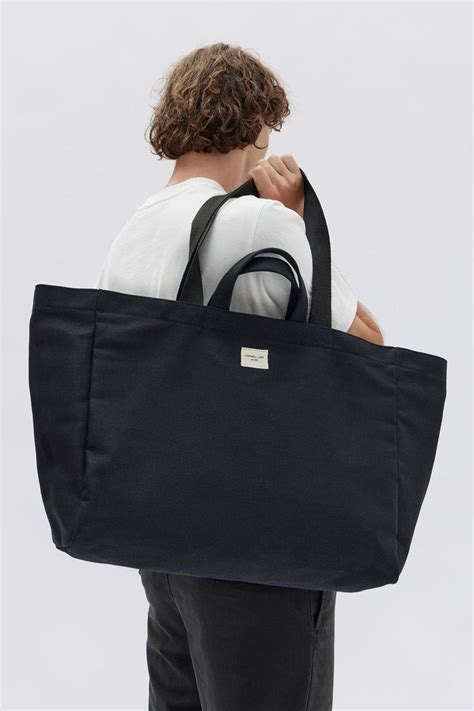 Assembly Label Canvas Tote Black Eclectic House