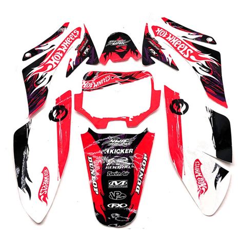 สติกเกอร์ CRF 70 GRAPHICS KIT CRF70 DECO DECALS DIRT PIT BIKE SENGE ...