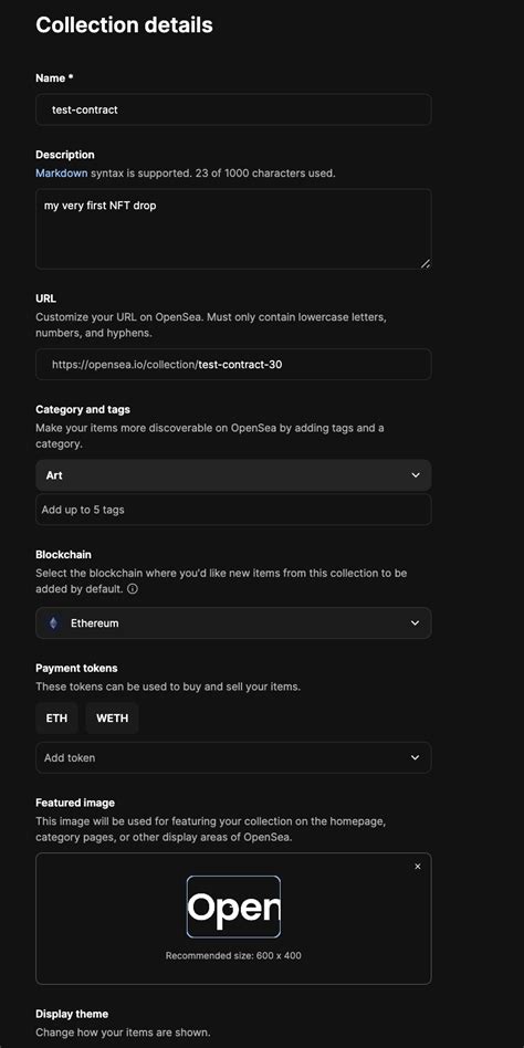 Part 2 Edit Collection Settings