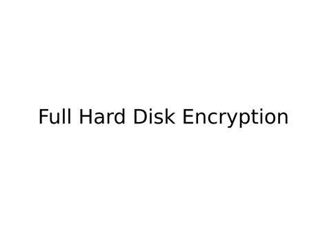 Hard Disk Encryptions Pdf
