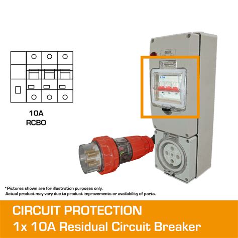 3 Phase Adaptor 32a To 10a With Rcbo Eventpower Equipment