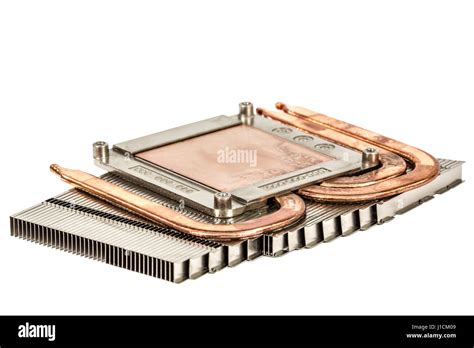 Heatpipe And Radiators For Cooling Of Processor Cooling System Isolated On White Background