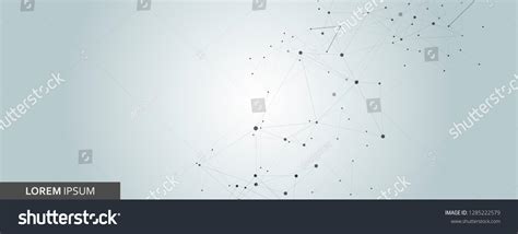 Abstract Connection Structure Vector Science Background Stock Vector