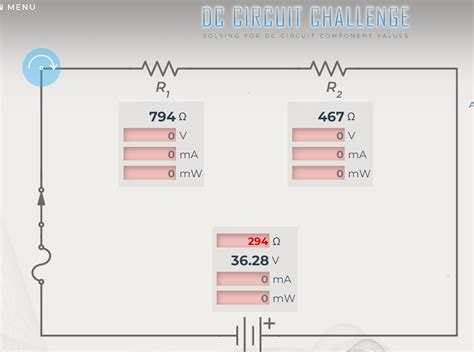 Solved De Cireuit Challengesolving For Dc Circuit Component