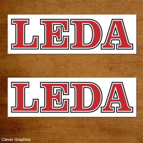 Pair Of Leda Suspension Stickers Set Of Two Decals