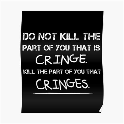 Cringe Poster For Sale By Dotoreaon Redbubble