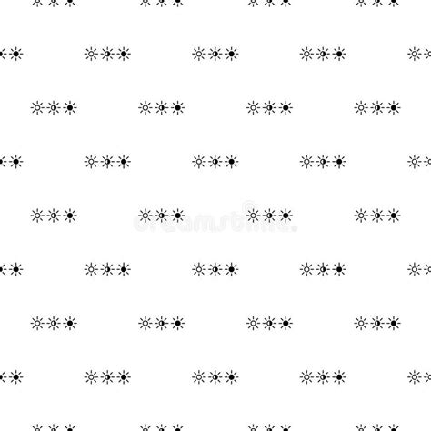 Brightness Icon Seamless Pattern On White Stock Illustration
