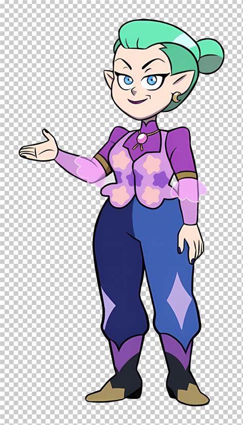 Odalia Blight Cartoon Elf Girl With Green Hair Png Clipart Cartoon