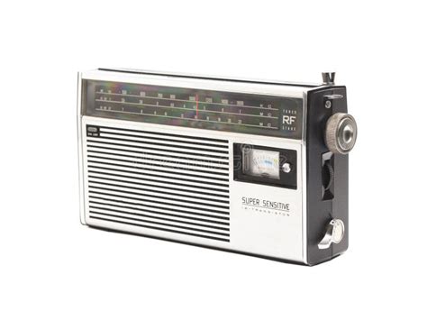 Old Transistor Radio Isolated On White Stock Image Image Of Shortwave