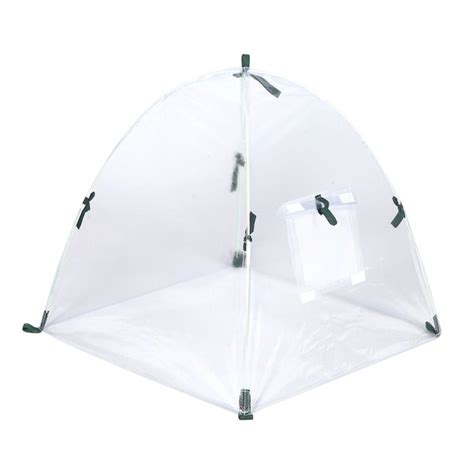 Hozzby เต็นท์เรือนกระจกแบบพกพาขนาด60x60x60ซม ผ้าคลุมพลาสติกหนักพร้อมกรอบโลหะสำหรับป้องกันพืช
