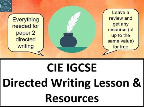 Cambridge Igcse 0500 Directed Writing Teaching Resources