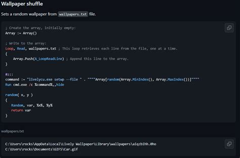How Do I Get The Shuffle Script Working R Livelywallpaper