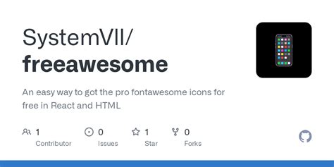 Github Inplex Sysfreeawesome An Easy Way To Got The Pro Fontawesome Icons For Free In React