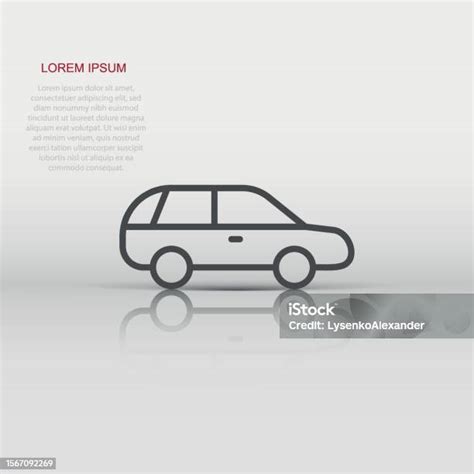 플랫 스타일의 자동차 아이콘입니다 흰색 고립 된 배경에 자동차 차량 벡터 그림입니다 세단 비즈니스 컨셉 0명에 대한 스톡 벡터 아트 및 기타 이미지 Istock