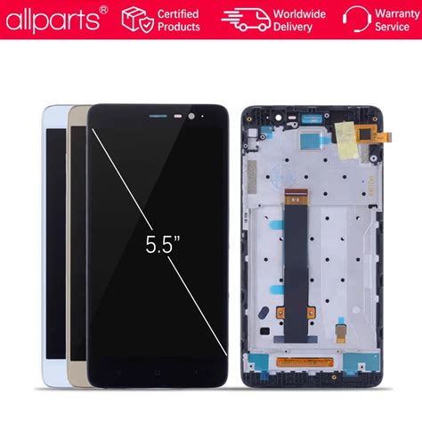 150mm Original LCD For XIAOMI Redmi Note 3 Display Touch Screen With Frame Replacement For