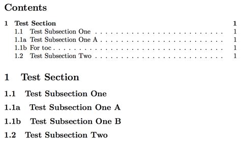 sectioning modifying an individual subsection number tex latex