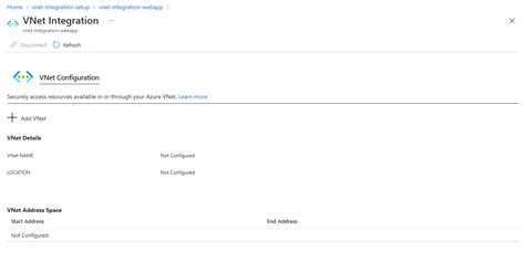 Habilitar A Integração Com Uma Rede Virtual Do Azure Azure App Service Microsoft Learn
