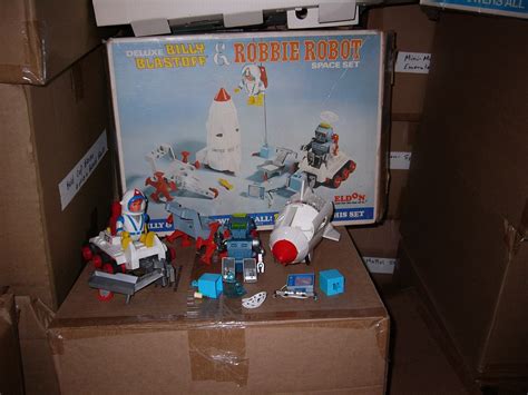 Vintage Eldon Toys Billy Blastoff And Robbie Robot Combined Set Original Box And Insert Etsy