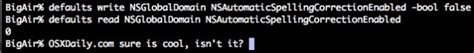 Check And Modify Autocorrect Settings From The Command Line In Os X