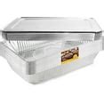 Ehomea2z Large Aluminum Pans With Lids Disposable Full Heavy Duty