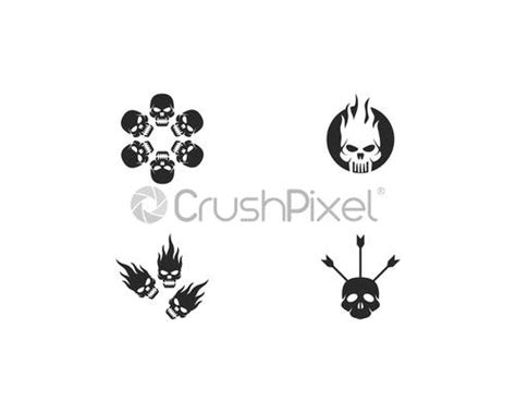 Skull Devil Logo Vector Stock Vector 2677455 Crushpixel