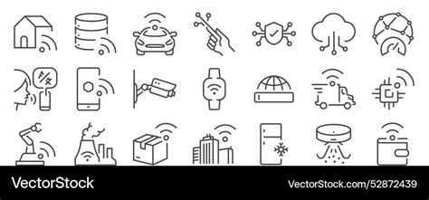 Iot Icon Set Royalty Free Vector Image Vectorstock Iot Icon Set Royalty Free Vector Image Vectorstock